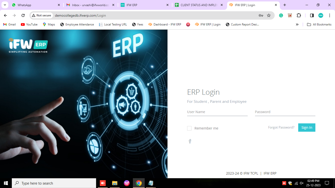 How to add pictures and logo on Login Page of the ERP?